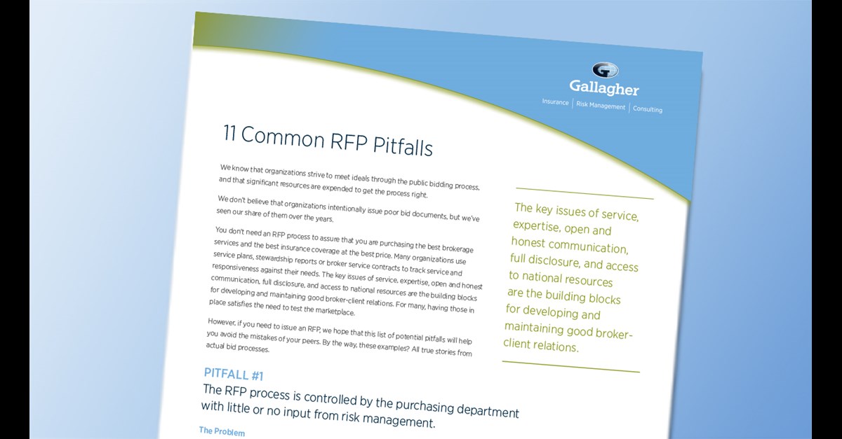 11 Common RFP Bid Process Pitfalls | AJG United States
